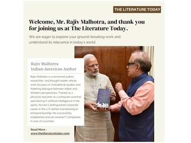 𝐀𝐧 𝐄𝐱𝐜𝐥𝐮𝐬𝐢𝐯𝐞 𝐈𝐧𝐭𝐞𝐫𝐯𝐢𝐞𝐰 𝐰𝐢𝐭𝐡 𝐈𝐧𝐝𝐢𝐚𝐧-𝐀𝐦𝐞𝐫𝐢𝐜𝐚𝐧 𝐀𝐮𝐭𝐡𝐨𝐫 𝐑𝐚𝐣𝐢𝐯 𝐌𝐚𝐥𝐡𝐨𝐭𝐫𝐚 𝐉𝐢 ...